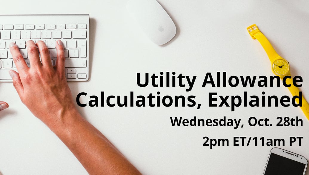[WEBINAR] HUD Utility Allowance Calculations